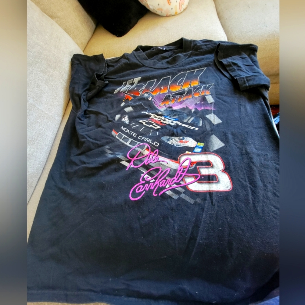 Mens Vintage Xl Dale Earnhardt (Jet Black Attack) Bla… - Gem